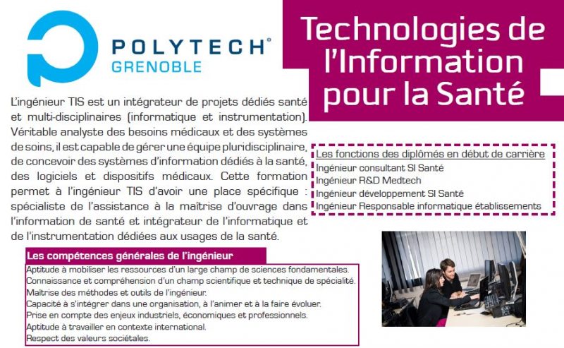 Nouvelle formation Polytech Grenoble - AFSSI Sciences de la Vie