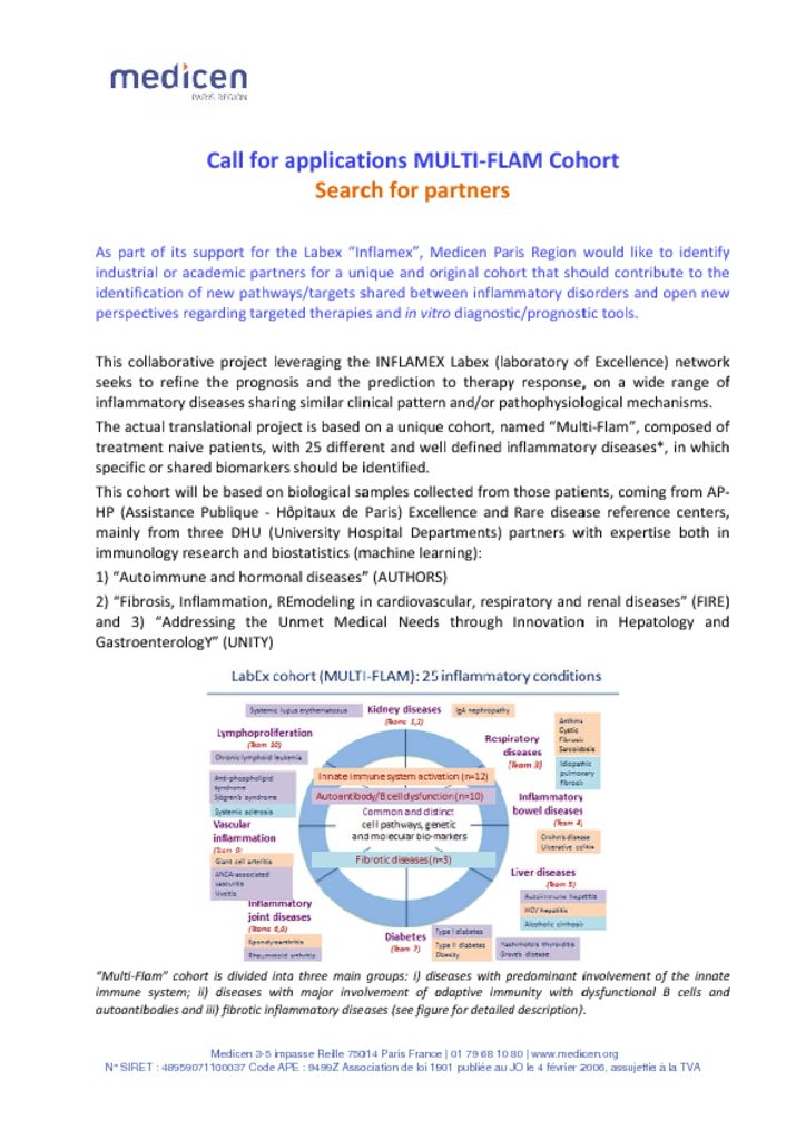 AMI multiflam - AFSSI Sciences de la Vie